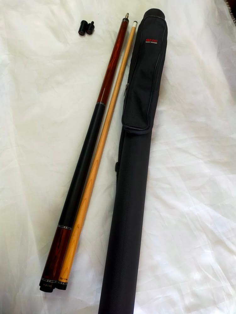 MIT CUES CUE STICK BROWN WITH 1X2 HARDCASE AND JOINT PROTECTOR | Lazada PH