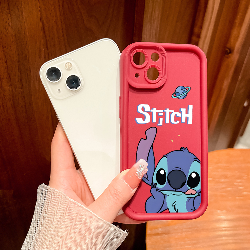 Jizetin for Vivo Y04 Y29S 5G Back Cover Cute Stitch Ladder Camera Soft ...