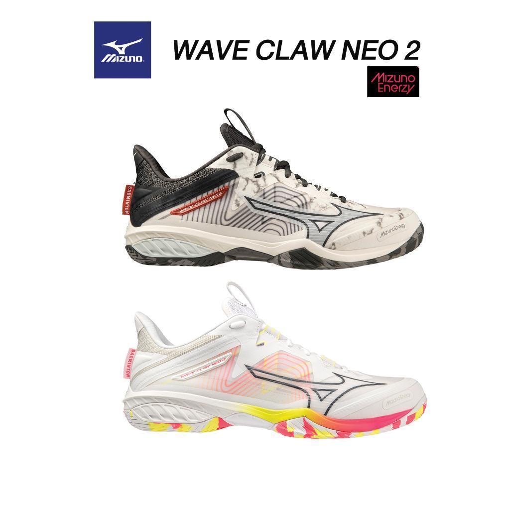 ลิขสิทธิ์แท้ Mizuno Badminton Wave Claw NEO 2 (WIDE) รองเท้าแบตมินตัน ...