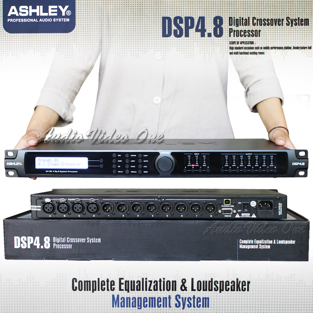 DLMS MANAGEMENT SYSTEM ASHLEY DSP4.8 CROSSOVER DIGITAL ASHLEY 4 IN 8 OUT DSP 4.8 ORIGINAL GRATIS ...