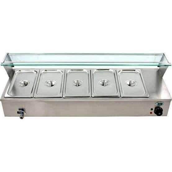 Electric Bain Marie WITH glass 5 basins or 6 basins | Lazada PH