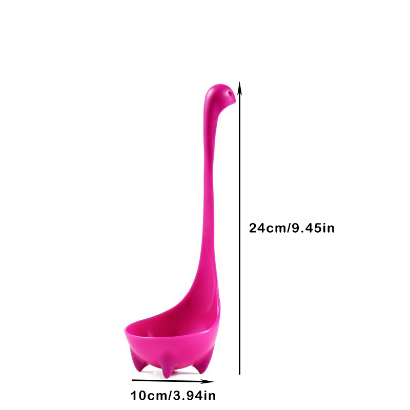 Loch Ness Monster Soup Spoon Long Handle Scoop Cute Spoon Hanging Hole ...
