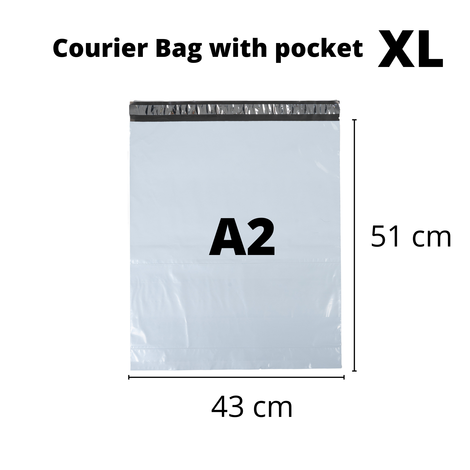 [100 PCS] Courier Bag With Pocket Parcel Bag Packaging Bag Parcel ...
