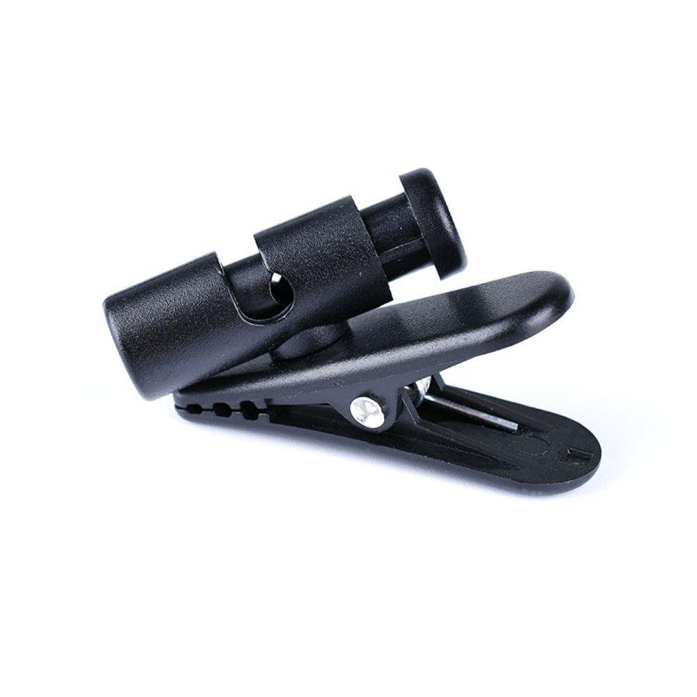 Black 1pc Universal Plastic Mount Lapel Collar Wire Holders Cord Clips ...