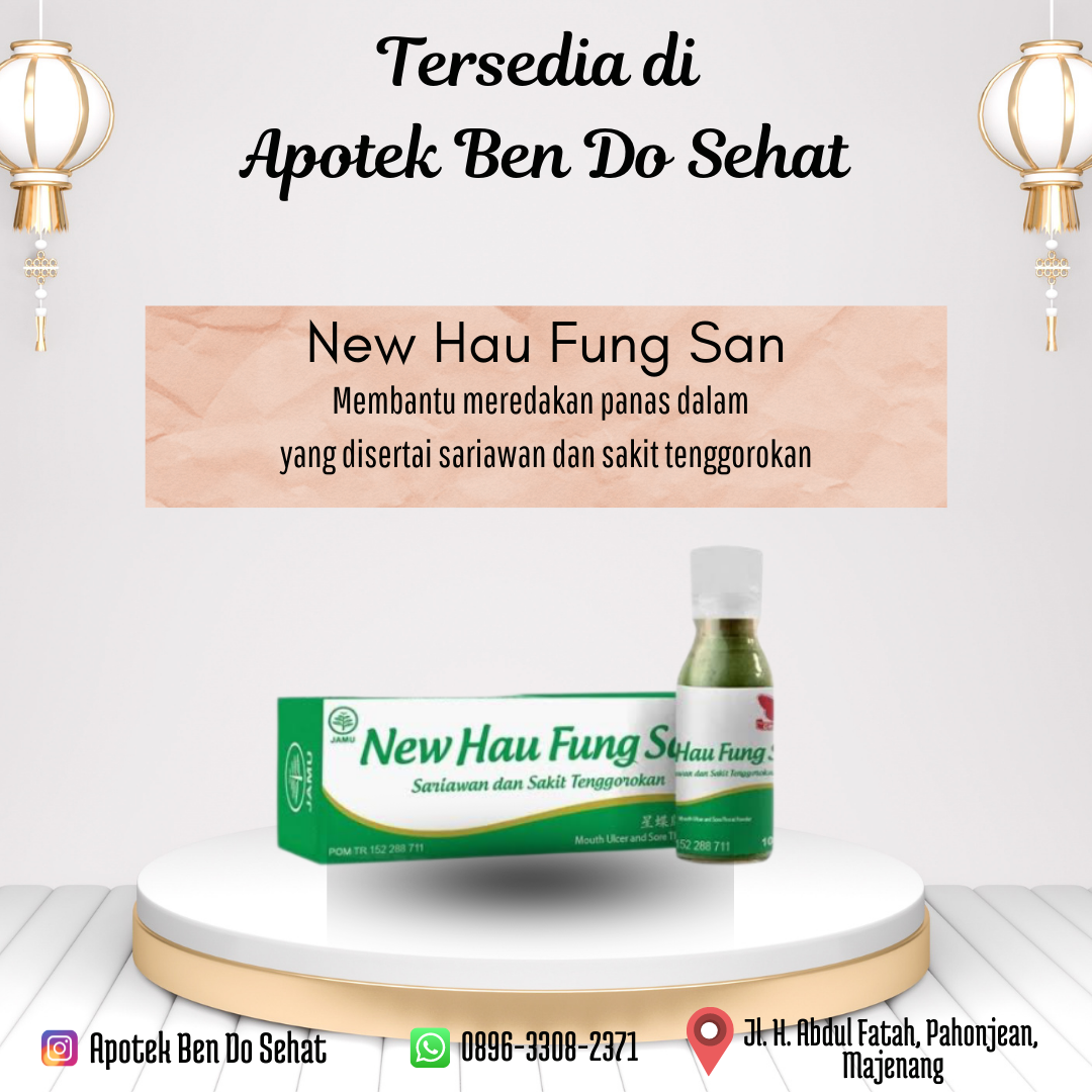 NEW HAU FUNG SAN/Obat sariawan new hau fung san/ New hau fung san/ Obat ...