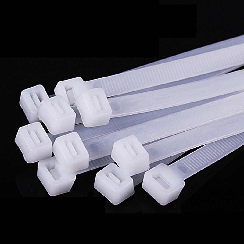 Self-locking plastic nylon tie 100PCS nylon cable tie set 3X200 Loop ...