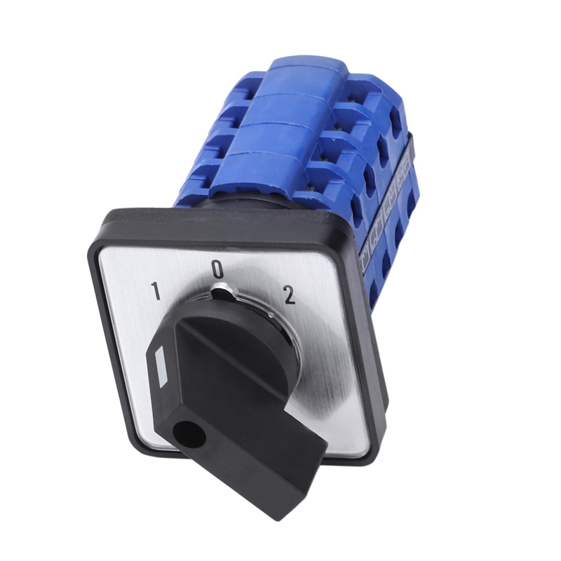 SZW26-20/D404.4 660V 20A 3 Position Panel Mounting Select Rotary Cam Changeover Switch - Milk ...