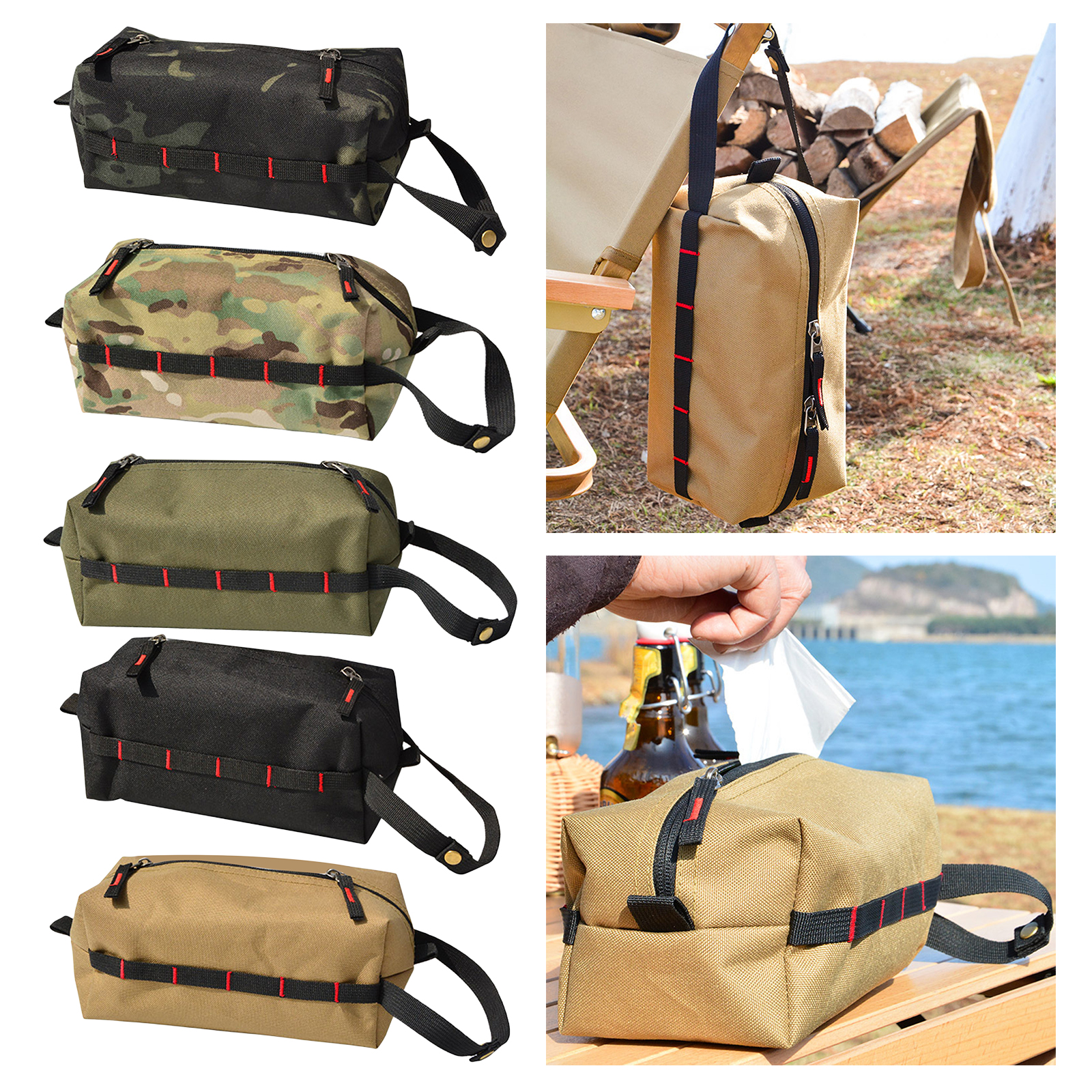 Camping Paper Box Kitchen Paper Storage Bag Hangable Paper Drawer ...