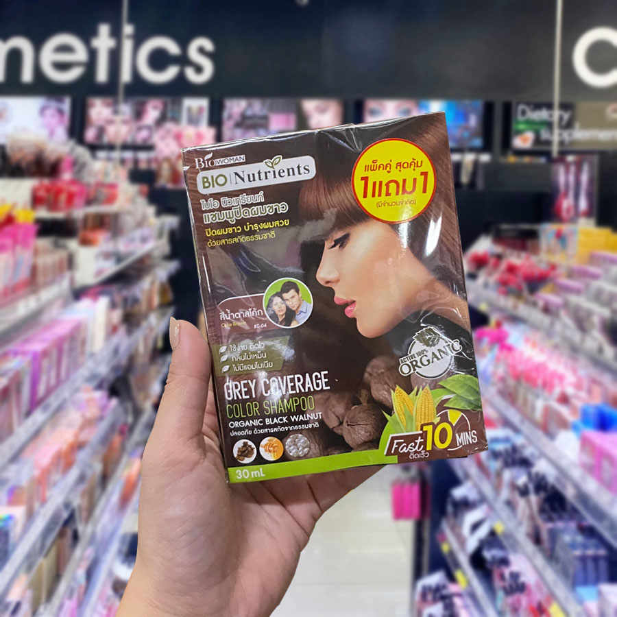 BIOWOMAN ไบโอวูเมนส์ แชมพูปิดผมขาว ไบโอ นิวเทรียนท์ 30 มล.Bio Nutrients ...