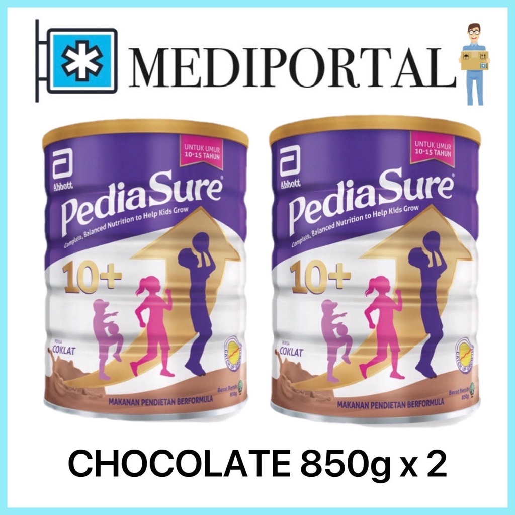 Mediportal Pediasure 10 plus (850g x 2) 1.7kg (age 10-15) Vanilla ...
