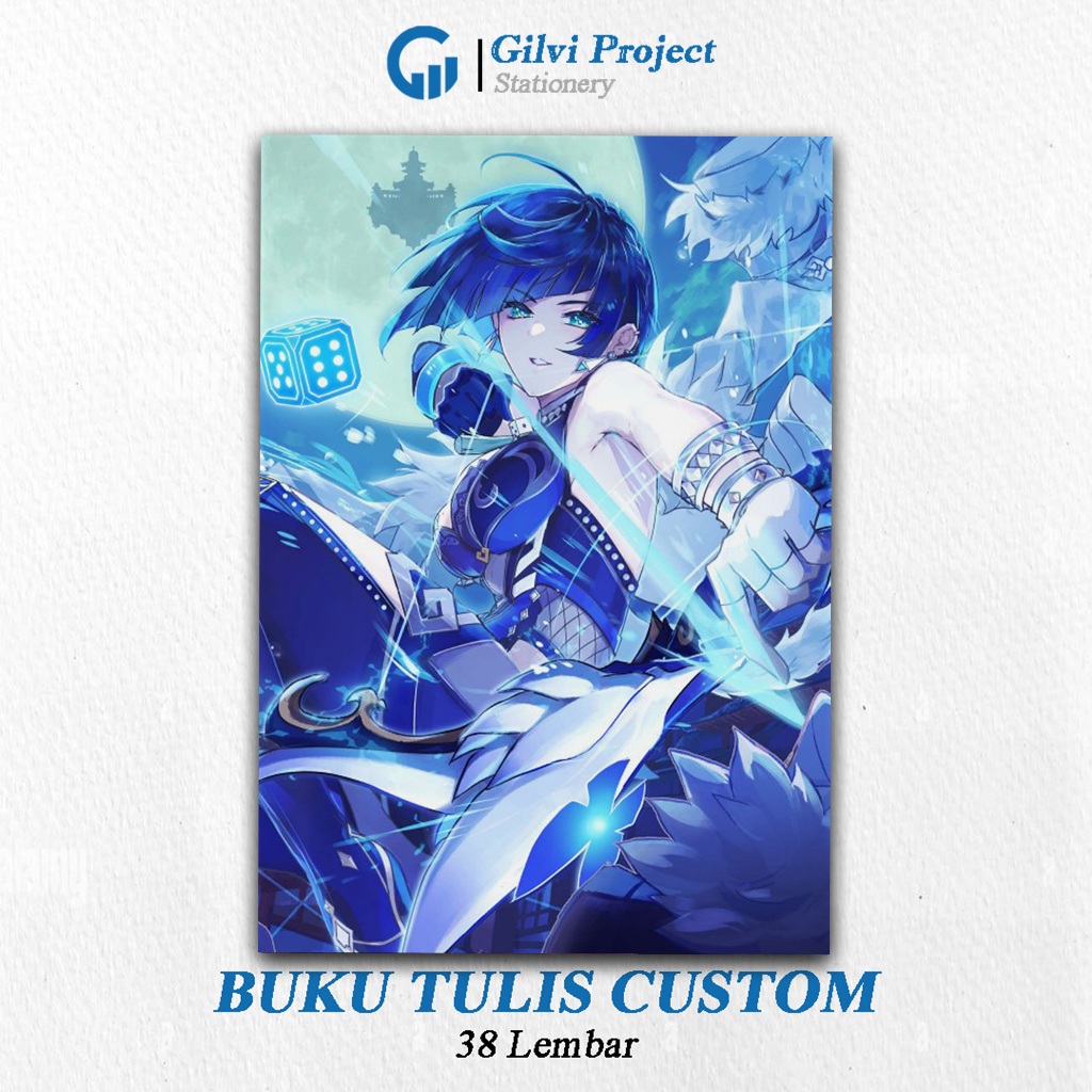 Buku Tulis Yelan Genshin Impact / Buku Tulis Sekolah / Buku Tulis ...