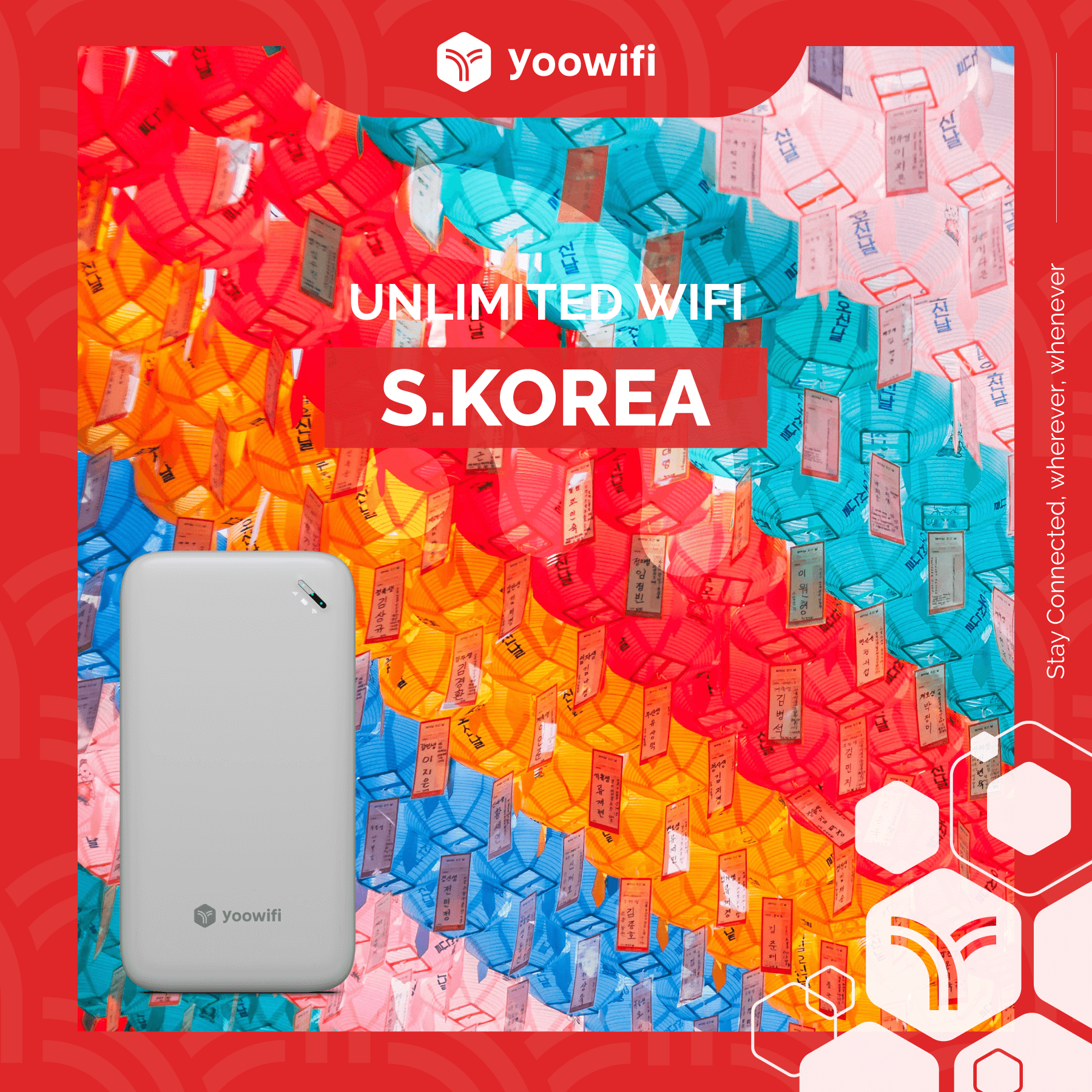 [Yoowifi] South Korea 4G WiFi Rental Unlimited Data for Travel (Redeem By email) | Lazada Singapore