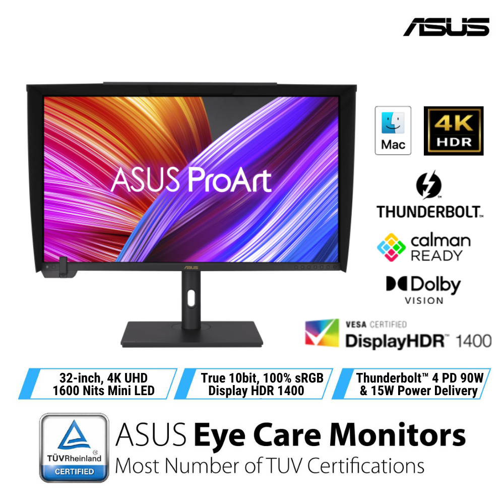 ASUS ProArt Display PA32UCXR Professional Monitor – 32-inch, 4K UHD, Mini LED, Built-in ...