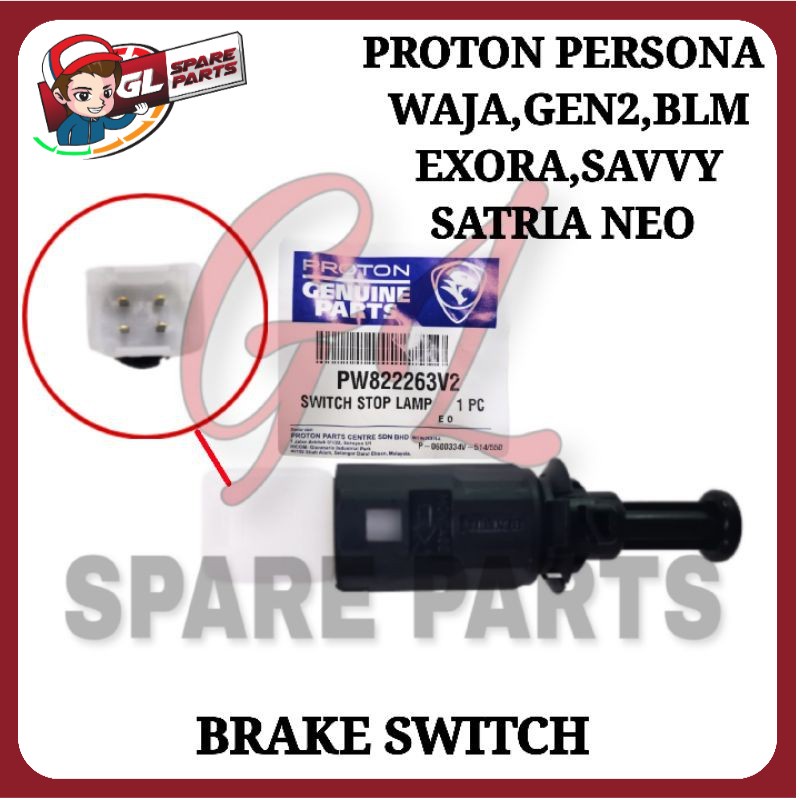 BRAKE SWITCH (100% ORIGINAL) PROTON WAJA,GEN2,BLM FL FLX EXORA,SATRIA ...