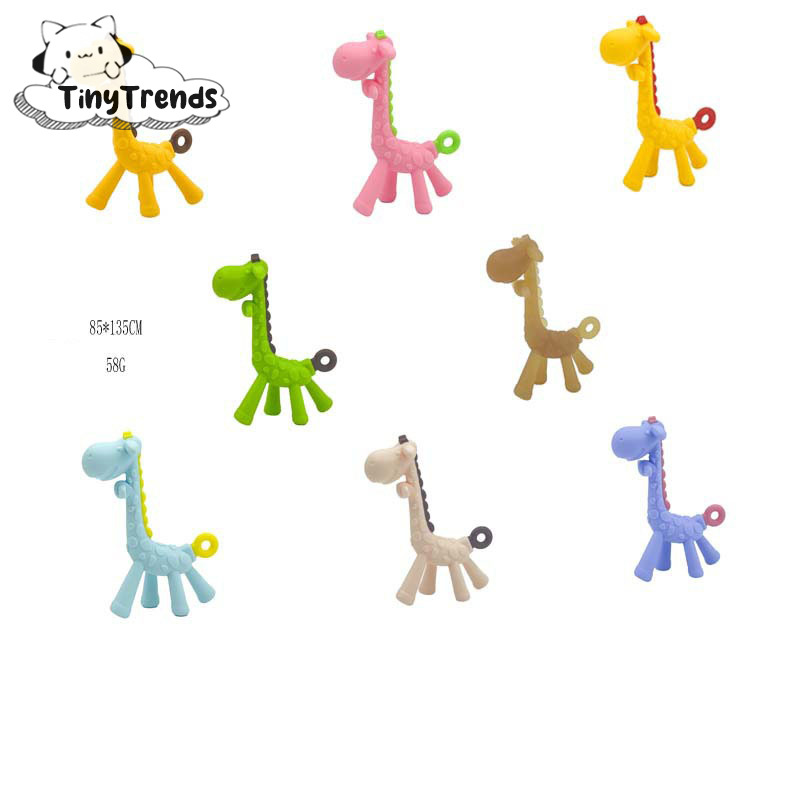 TinyTrends Giraffe baby silicone teething products for mother and baby ...