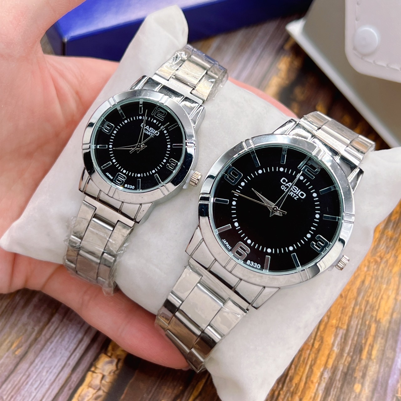 Watchtime นาฬิกาข้อมือชาย ได้สองเรือน คาสิโอ หน้าปัดเรียบหรูสองขนาด 30 ...