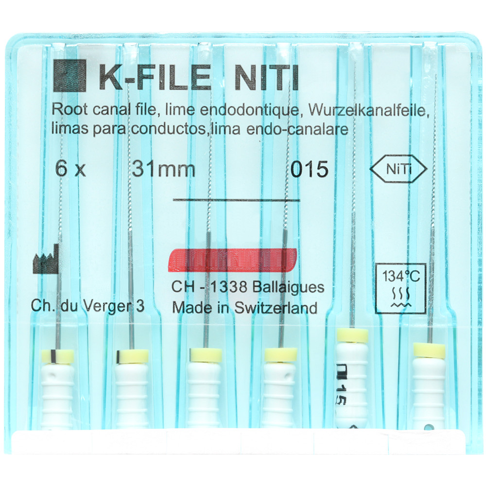 1 Pack K-FILE NiTi Flexible 21/25/31mm Endo Root Canal Files Hand Use ...