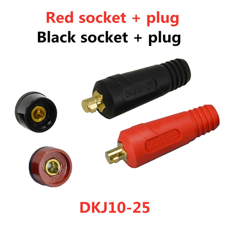 4PCS DKJ35-50 Welding Cable Connector Plug Quick Fitting Male + Female ...