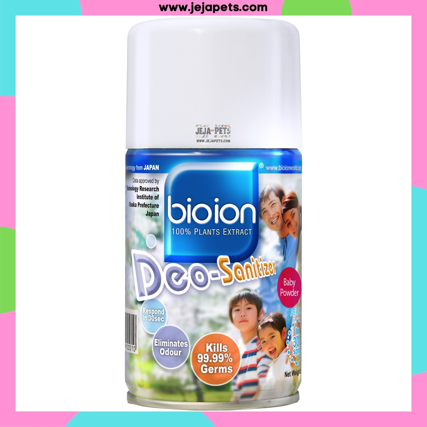 Bioion Deo Sanitizer Aerosol Refill 250ml - Baby Powder | Lazada Singapore