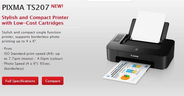 Canon TS 207 เครื่องใหม่อุปกรณ์ครบพร้อมใช้งานพร้อม ติดแท้งค์ สินค้ามือ1 ...