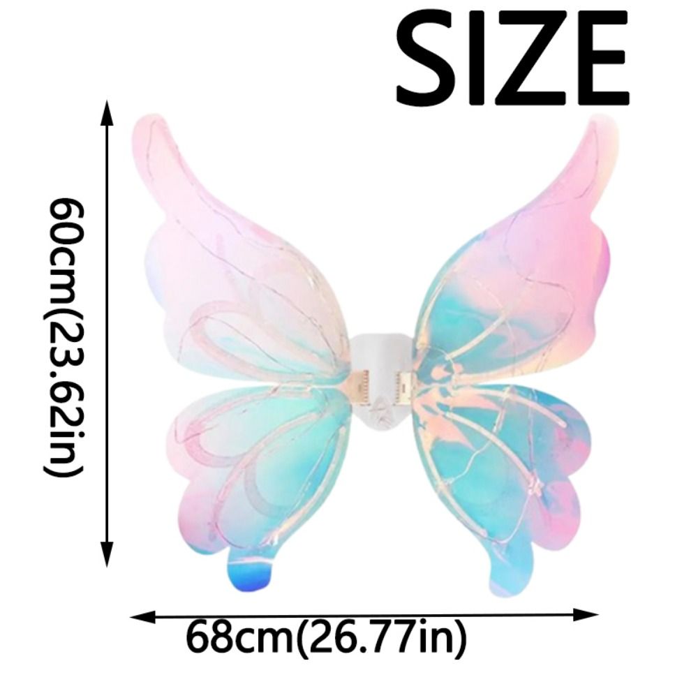 Luminous Music Toy Creative LED Electric Butterfly Wings with Light ...