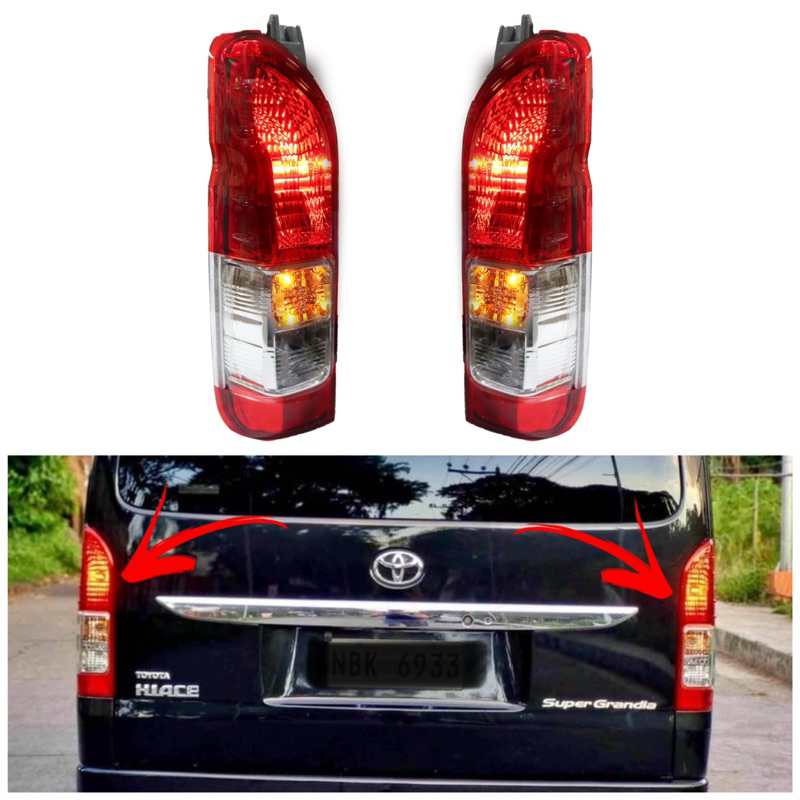 Toyota Hiace Commuter Decontent 2005 - 2024 Tail Light Upgrade GL ...