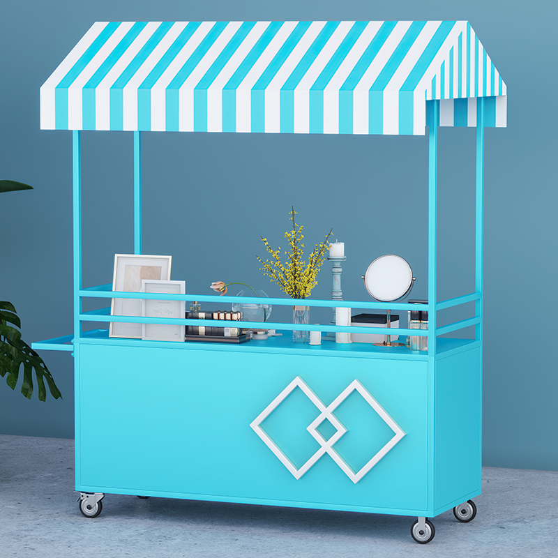 Wrought iron float market mobile stall car night market online celebrity stalls can push and ...