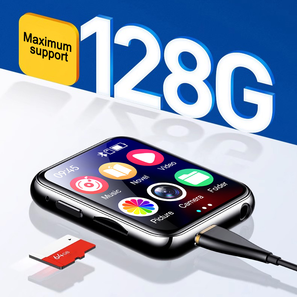 MP3 Music Player with Bluetooth 5.4 HiFi MP4 Walkman Full Touch Screen ...