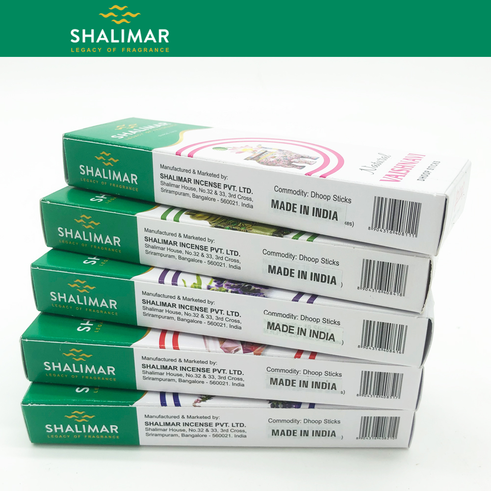 Shalimar กำยานแท่งอินเดีย แพคเล็ก 5 กลิ่น - Blue Musk , Diamond ...