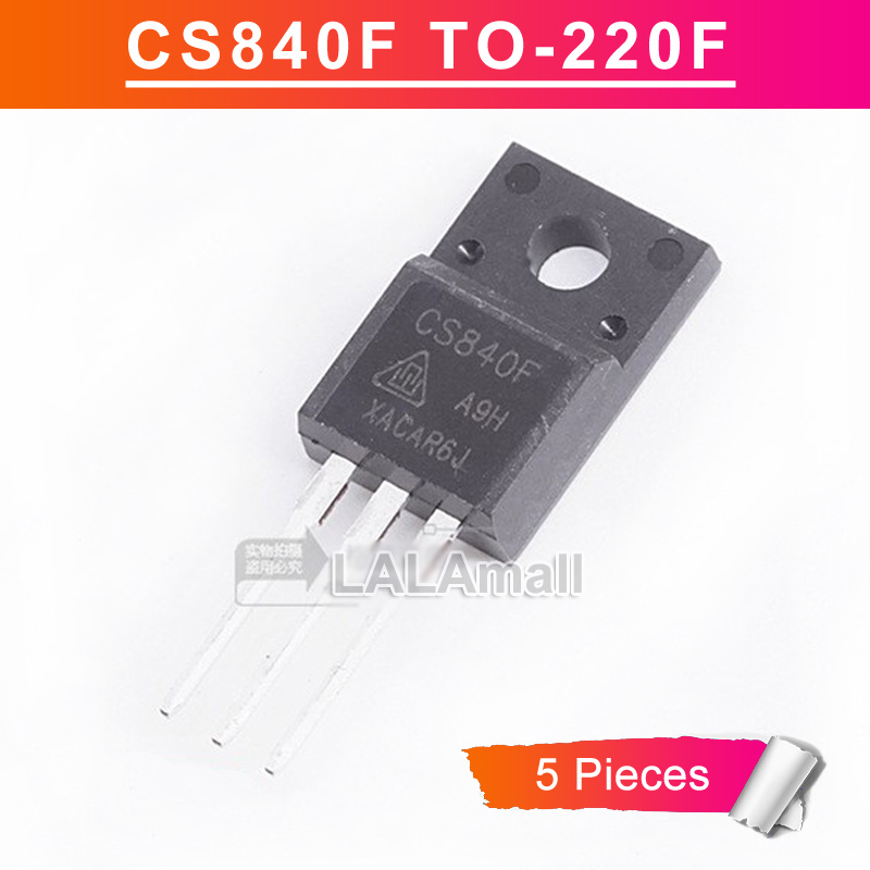 5pcs CS840F TO-220F JCS840F CS840FA9H TO220F 8A/500V N-channel MOSFET Transistor new original IC ...