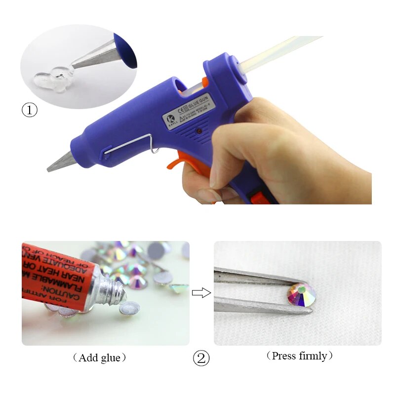 Mocha Shimmer Light Blue AB SS6-SS30 Glass Flatback Rhinestones Glitter Round Glue On Stones for ...