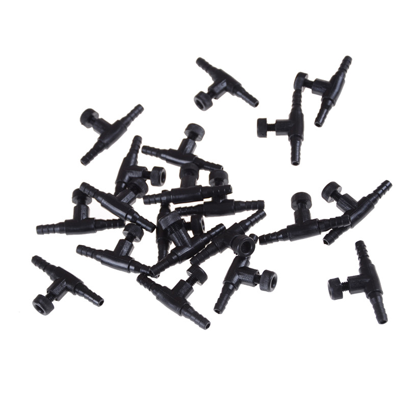 20Pcs 4mm Aquarium Fish Tank Adjust Air Line Tubing Volume Flow Control ...