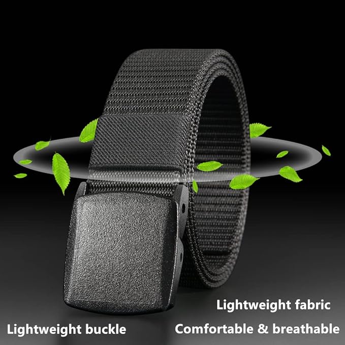 Nylon Miltary Tactical Men Belt Webbing Canvas Outdoor Adjustable Web ...