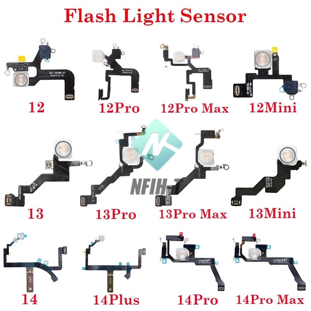 LED Flash Light Sensor Flex Cable Replacement For iPhone 12 13 14 Pro ...