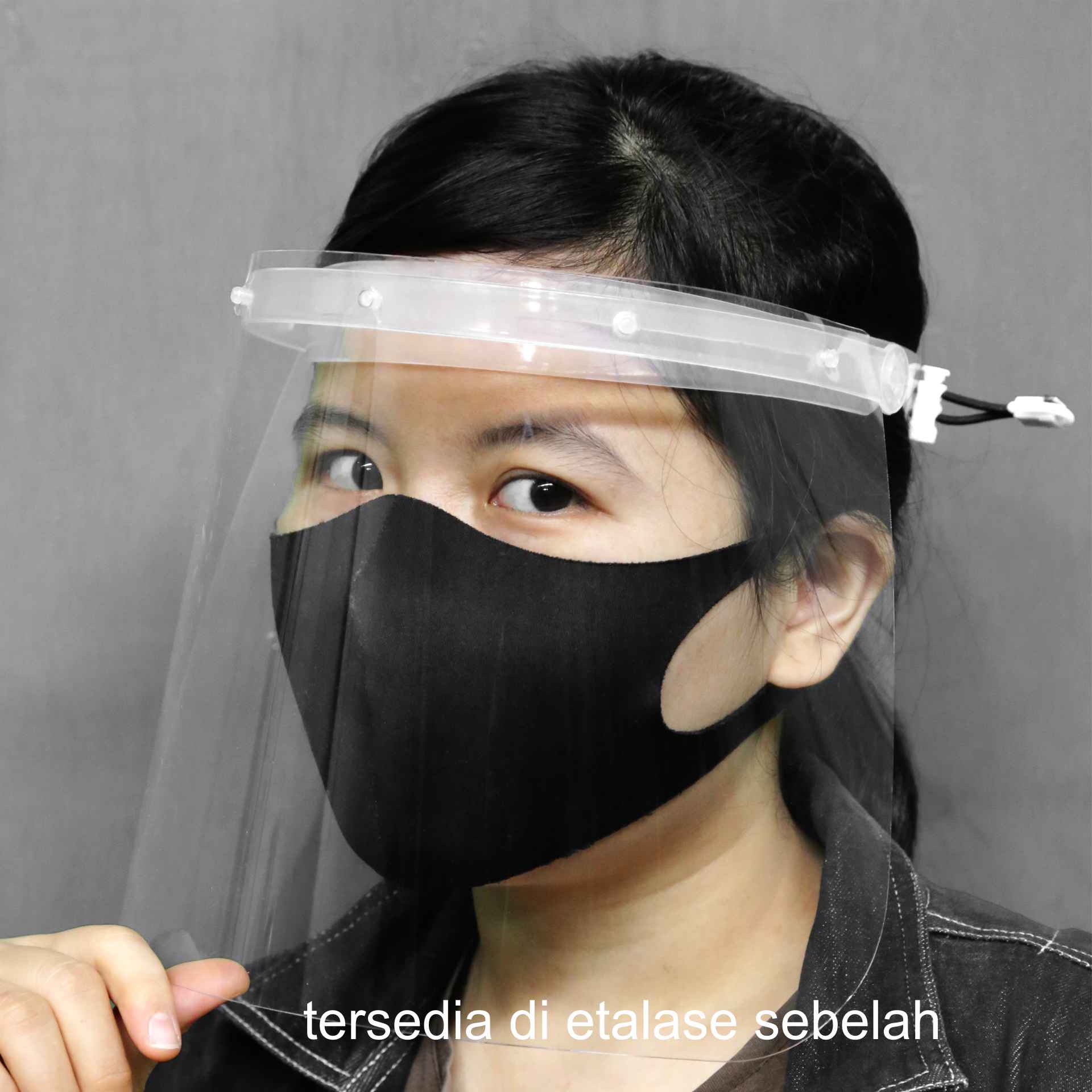 FACE SHIELD PREMIUM TEBAL 0,4 mm FLEXIBLE FRAME | Lazada Indonesia