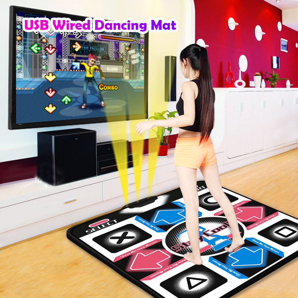 roqy39 Shop USB PC Non-Slip Dance Mats Foot Print Dancing Step Game Pad HD Dancer Blanket Dance ...