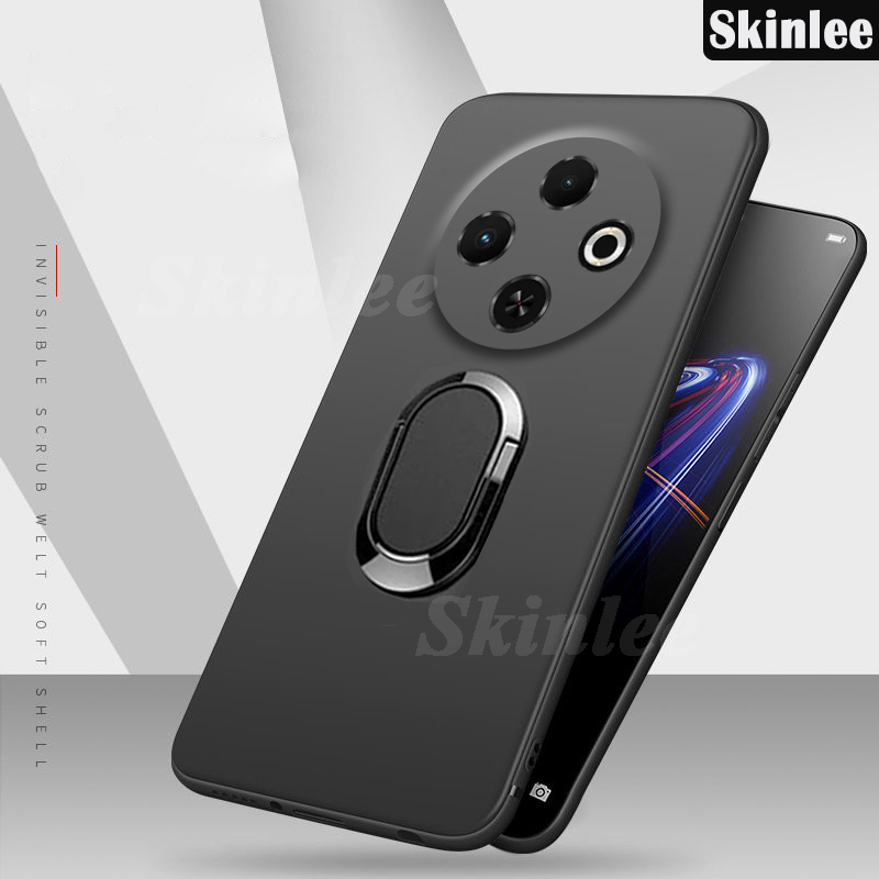 Phone case For Tecno Spark 30C Back cover Finger Metal Ring Kickstand ...