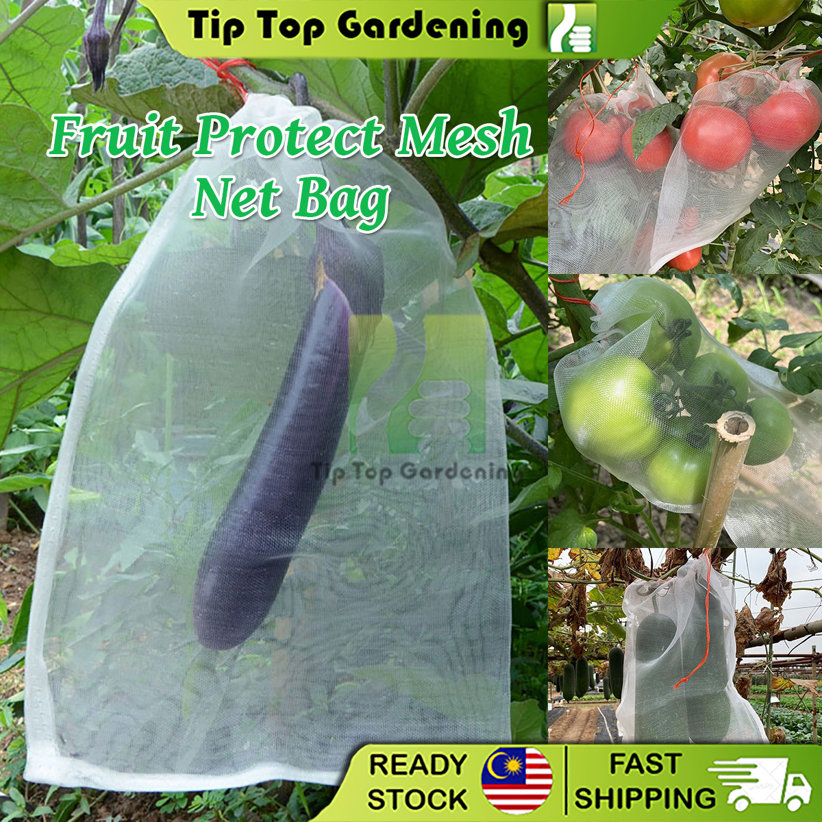 Nylon Fruit Protect Mesh Net Bag Garden Fruits Net Agriculture Garden ...