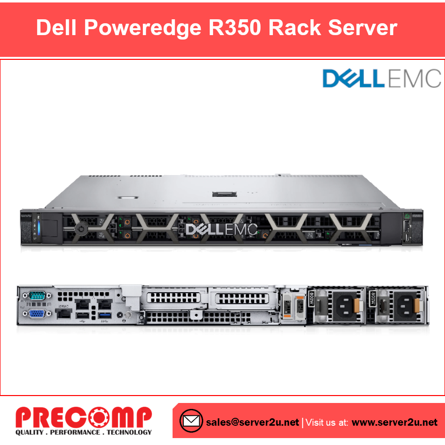 Dell PowerEdge R350 Rack Server (E-2324G.8GB.600GB) (R350-E2324G) | Lazada