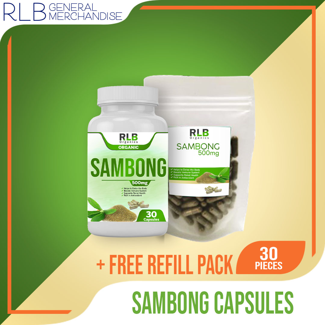 Organic Pure Natural Sambong Capsules (30 Capsules) + FREE Sambong ...