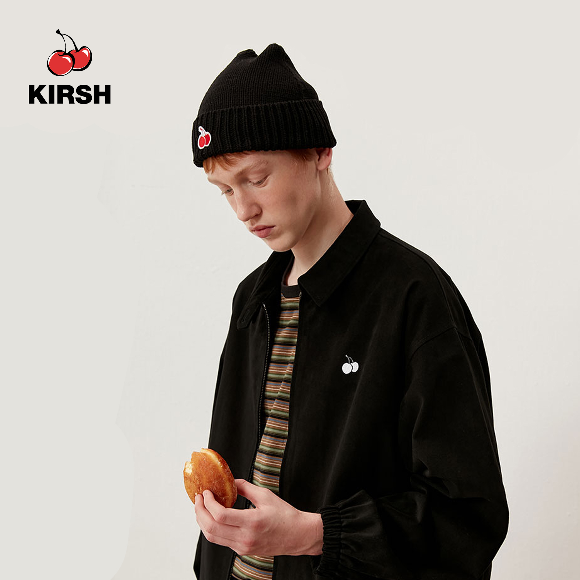 [KIRSH] UNI MIDDLE CHERRY POCKET HOODIE KA | Korean | Korean Style ...