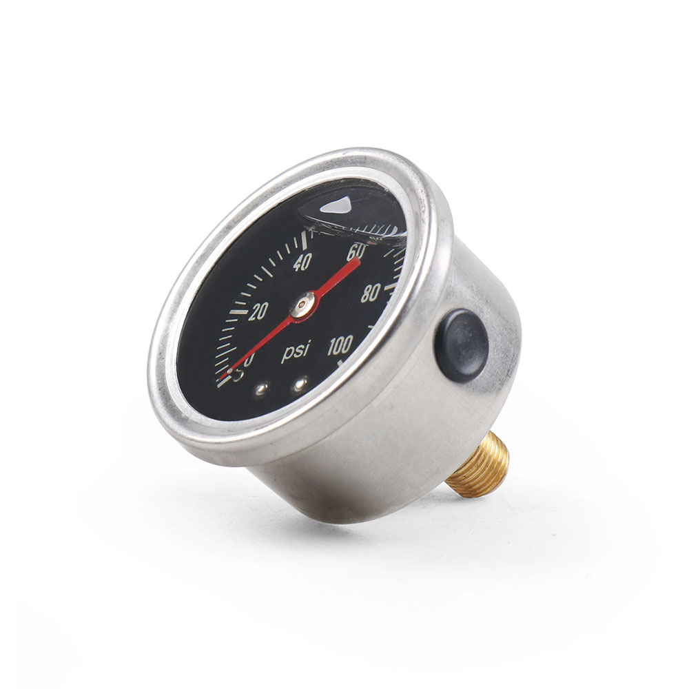Liquid Filled Fuel Press Pressure Gauge 0-100 Psi For Fuel Pressure ...