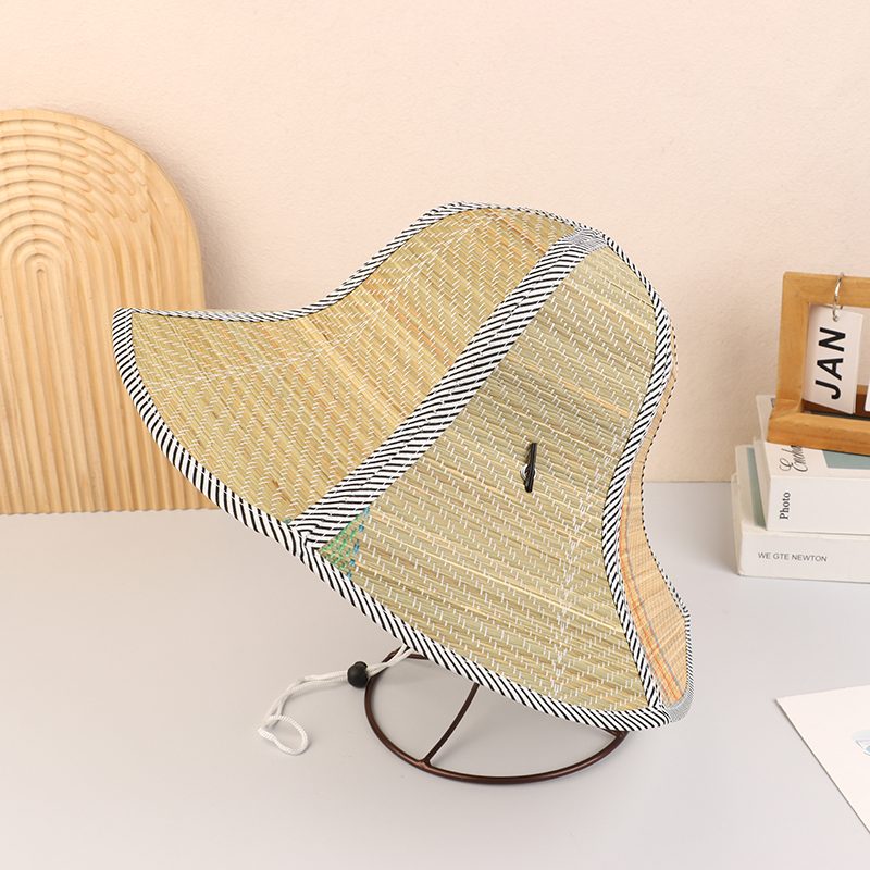 Chinese Bamboo Rattan Hats Retro Handmade Weave Straw Hat Tourism Rain ...