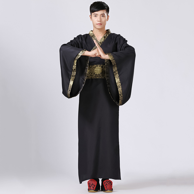 Unisex Chinese Hanfu Cosplay Costume Dress Scholar Ancient Handsome ...