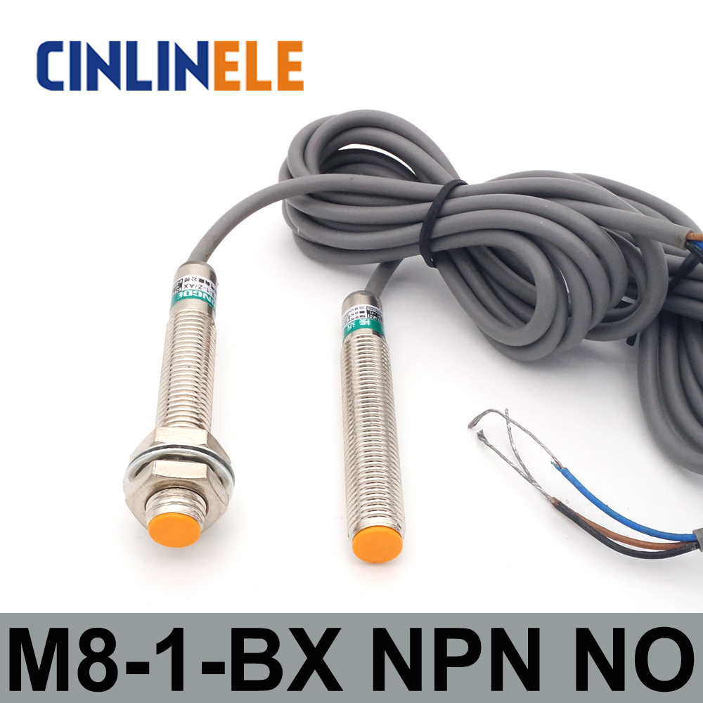 【TrendGlobe】M8 LJ8A3-1-Z/BX 1mm 6-36V induction DC NPN NO metal sensor ...
