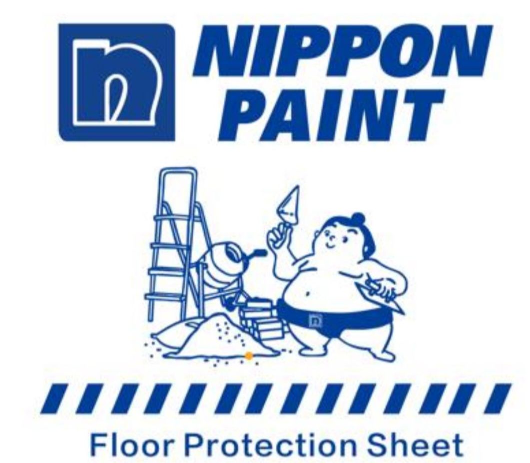 Nippon Paint Waterproof Anti-Slip 48m x 1.2m Floor Protection Sheet ...
