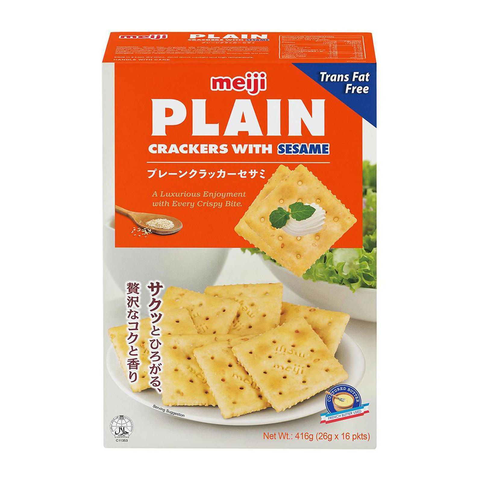 Meiji Plain Crackers With Sesame 416G | Lazada Singapore