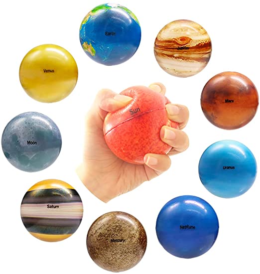 Topstudio BabyGo Brain Teasers Solar System Stress Balls for Kids and ...