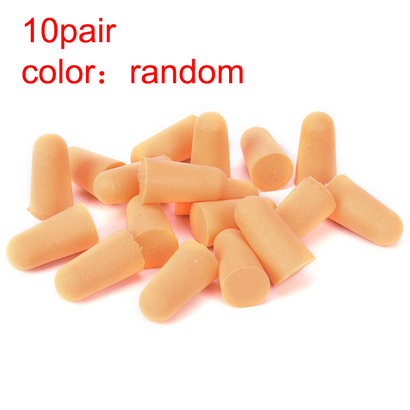 10 Pairs Tapered Foam EarPlugs for Prevention Noise hearing protection ...