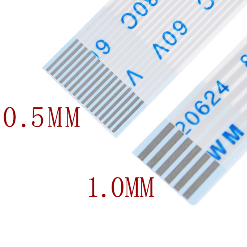 10pc Ffc/fpc Ribbon Flexible Flat Cable 0.5/1.0mm 100/150/200mm A B ...
